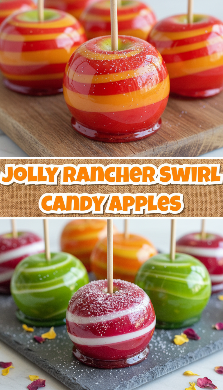 Jolly Rancher Swirl Candy Apples – Recipe Delight