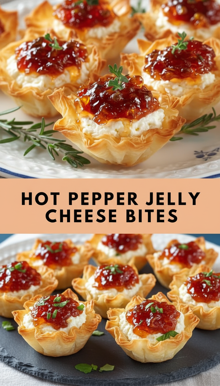 Quick Pepper Jelly Cream Cheese Appetizer Dip and Bites – Recipe Delight