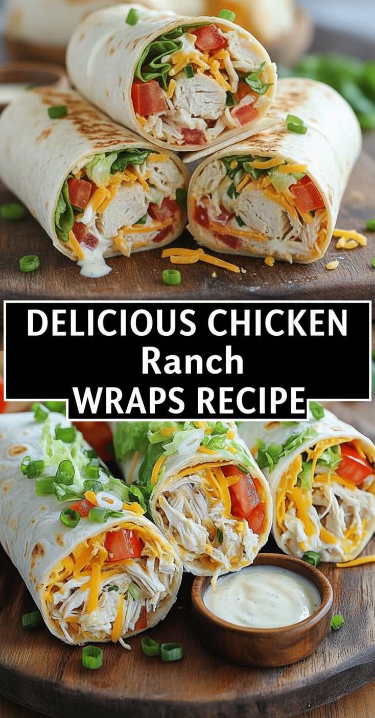 Easy Chicken Ranch Wraps – Recipe Delight